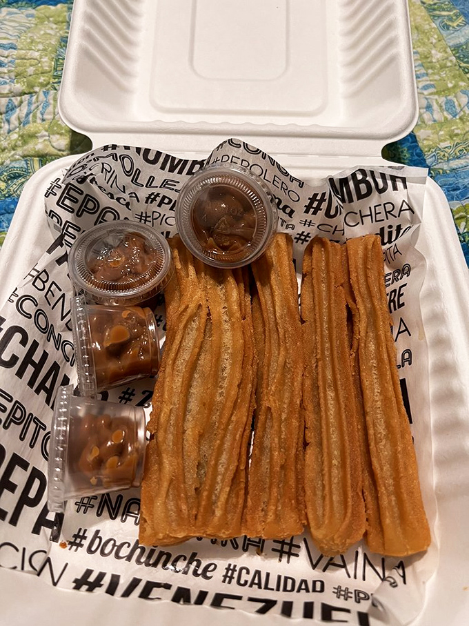 Churros that crunch then melt, paired with dipping sauces that make you wonder why you'd ever waste calories on lesser desserts.