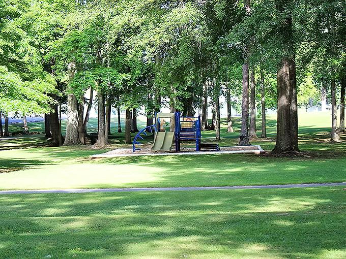 This park doesn't need fancy equipment to be magical&mdash;just trees that have witnessed generations of first steps and first kisses.