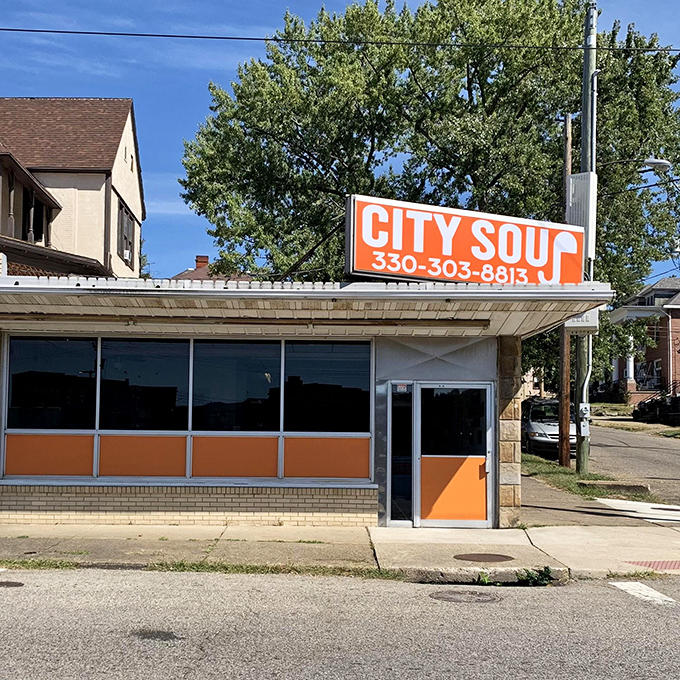 City Soup's unassuming storefront promises comfort in a bowl &ndash; proving that sometimes the most satisfying meals come from the most modest kitchens.