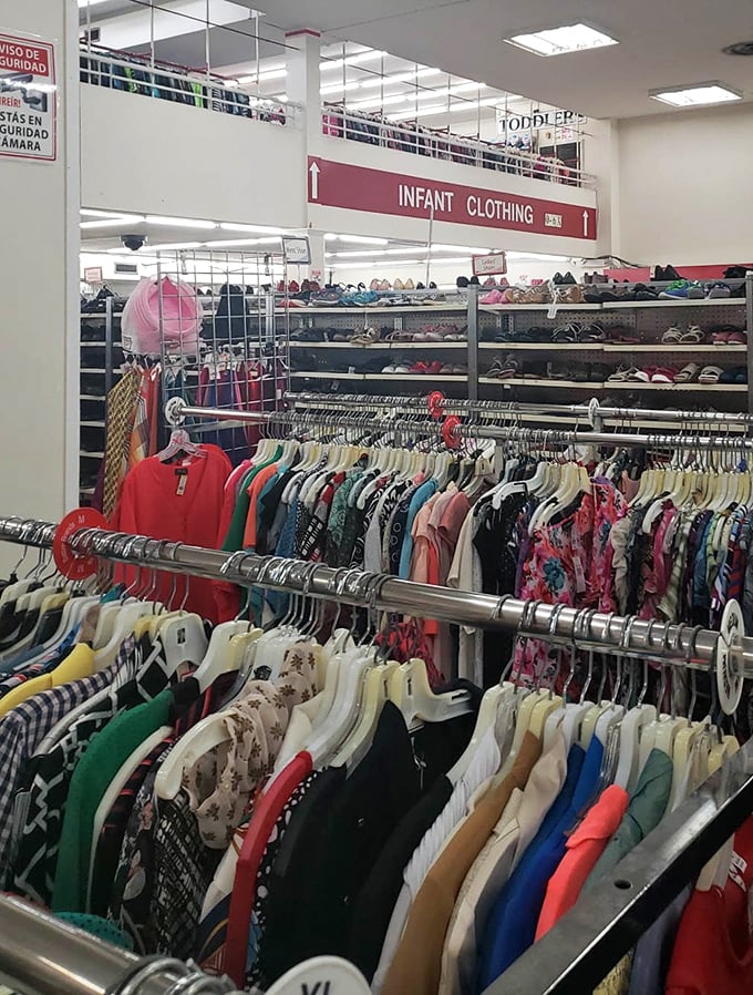 Rainbow-ordered racks make finding that perfect piece less like searching for a needle in a haystack and more like browsing a well-curated boutique&mdash;just with 1970s prices.