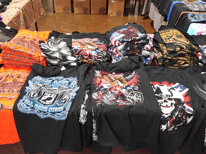 T-shirt archaeology at its finest. Each design a time capsule of American road culture, ready to give your wardrobe that authentic lived-in cool.