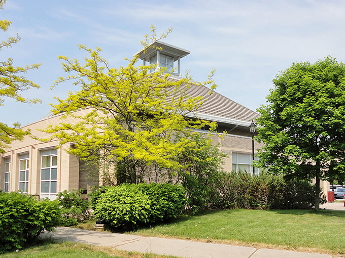 This stately building houses community knowledge rather than antiques. Sometimes the stories behind collectibles are the real treasures.