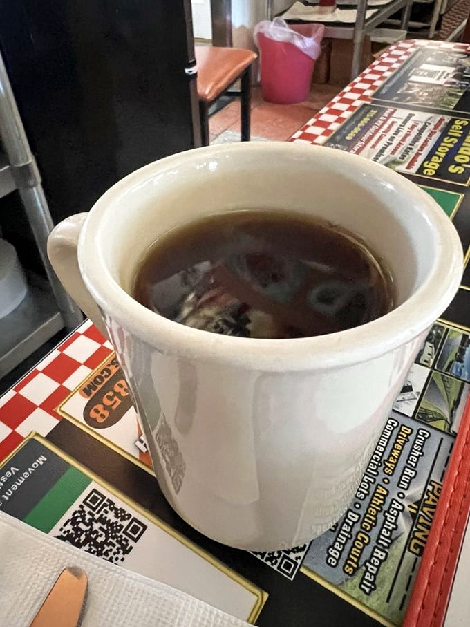 The humble white mug&mdash;delivering liquid motivation in its purest form, ready to transform morning zombies into functioning humans.