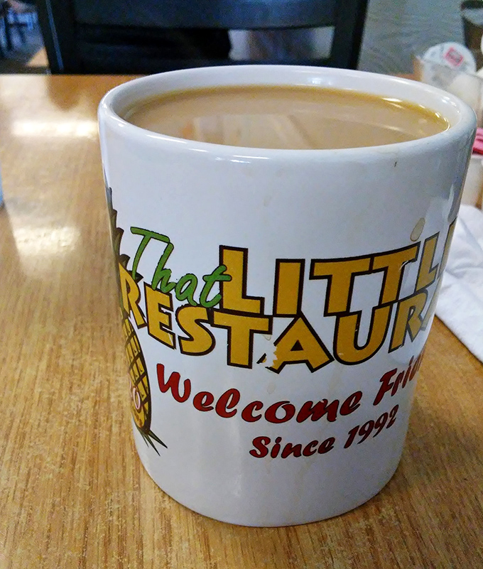 That coffee mug tells the whole story &ndash; welcoming friends since 1991, one perfect cup at a time.