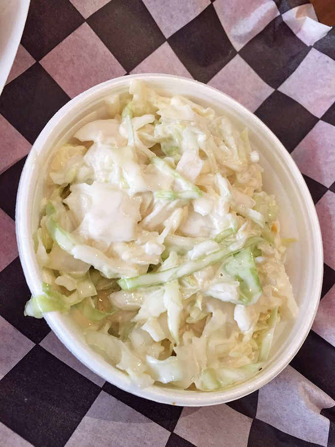 Coleslaw that actually deserves space on your plate. Not just a token vegetable, but a creamy, crunchy counterpoint to all that smoky meat.