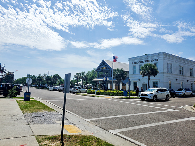 Small-town America with coastal flair. The kind of Main Street where shopkeepers know your name and parking spots are still free&mdash;a true Mississippi miracle.