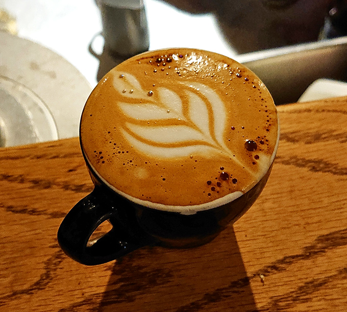 Coffee as art form: This perfectly poured cortado proves that sometimes the most beautiful things come in the smallest packages.