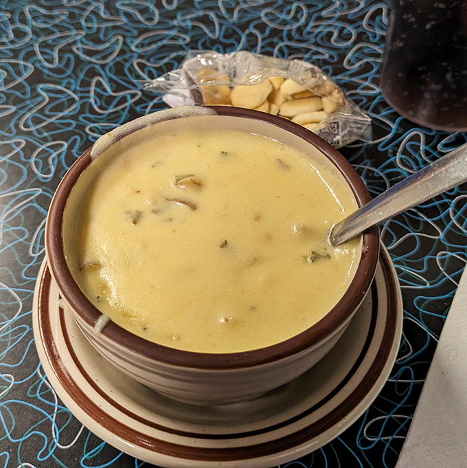 This creamy potato soup isn't trying to win awards or impress food critics&mdash;it's just trying to hug your insides on a cold Ohio day. 
