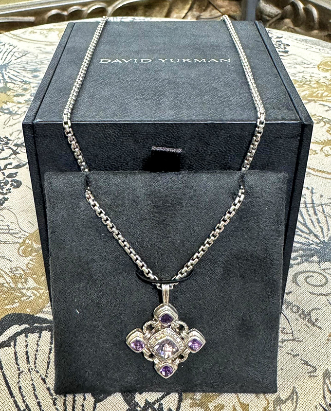 Fine jewelry that tells a story: This David Yurman pendant necklace brings artisan craftsmanship and gemstone brilliance to any outfit.