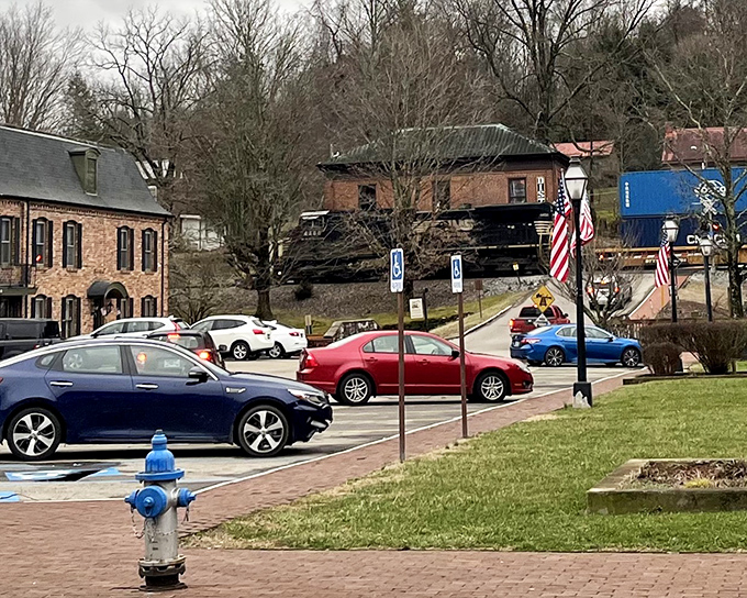 Winter reveals the bones of Jonesborough's historic architecture. Even the fire hydrants here seem to have more character than entire neighborhoods in newer cities.