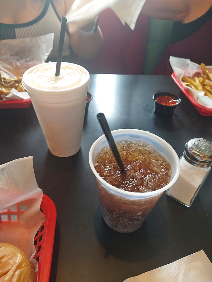 Sweet tea and soda &ndash; the perfect companions to cut through the richness of a Dyer's burger. Hydration with Southern hospitality.