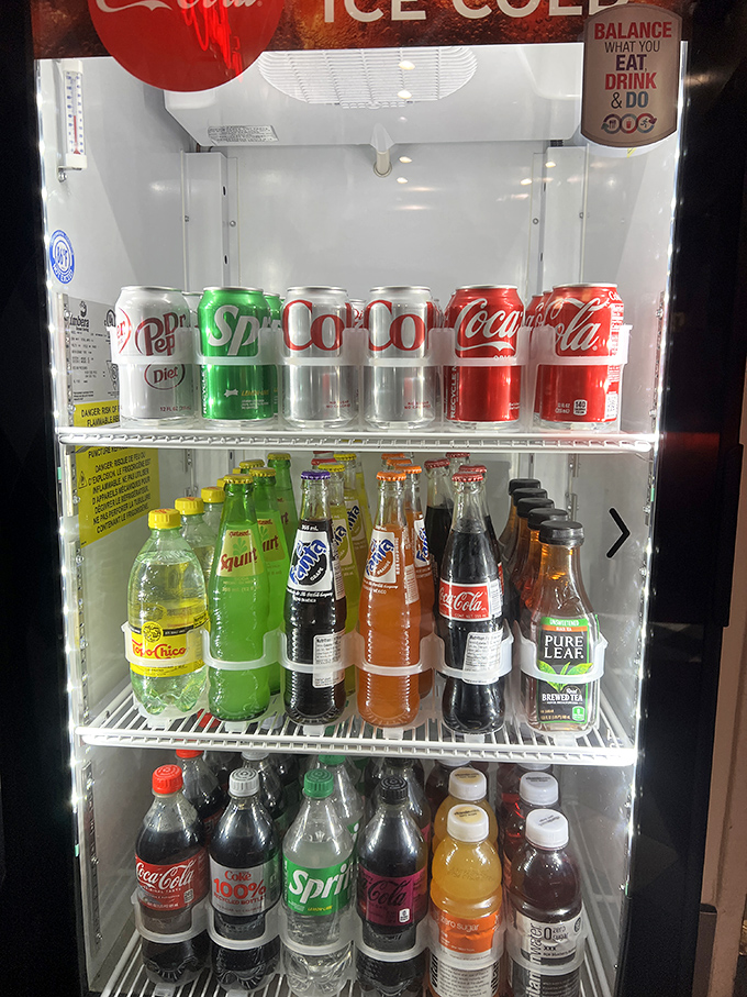 Even the beverage selection shows thoughtful curation. Because what's a legendary sandwich without the perfect sip to accompany it?