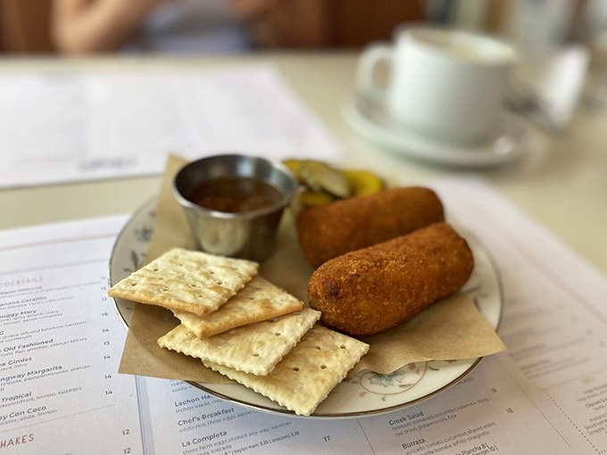 Croquetas that could make your grandmother jealous. Crispy outside, creamy inside&mdash;the ultimate Cuban comfort food elevated to art form.