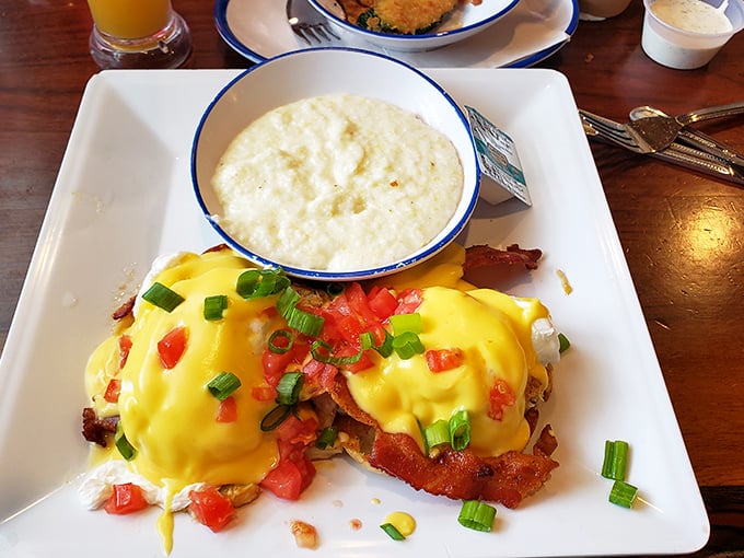 Benedict done right&mdash;where hollandaise is less a sauce and more a silky yellow love letter to your taste buds.