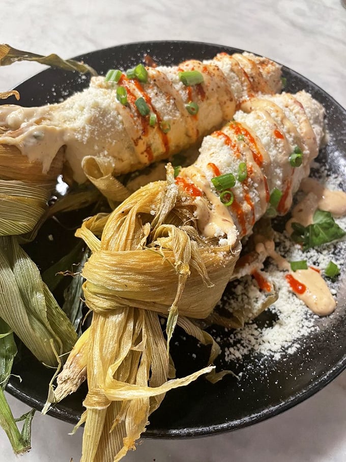 Mexican street corn reimagined as an elegant dish, where every kernel is dressed for a flavor fiesta you'll want an invitation to again.