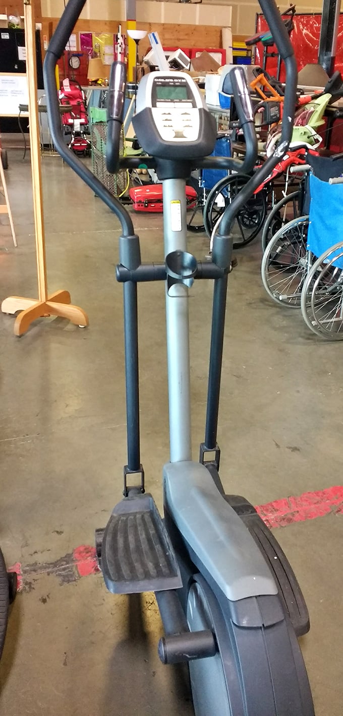 Fitness equipment that won't judge your workout clothes. This elliptical trainer costs less than two months at that fancy gym you've been avoiding.