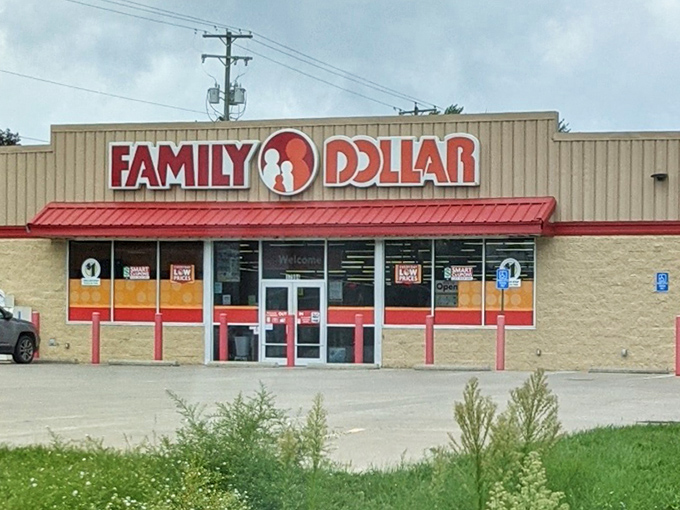 Family Dollar: where retirees discover that "discount" doesn't have to mean "disappointment"&mdash;just smart shopping in a sensible town.