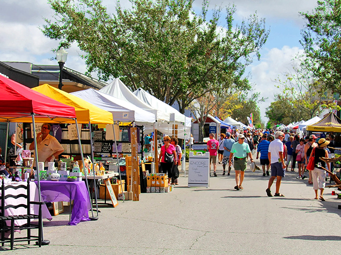 The Clermont Farmers Market: where you can buy produce without the existential dread of fluorescent supermarket lighting.
