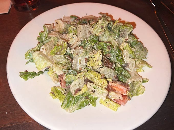 Not just any salad &ndash; this crisp, creamy creation proves vegetables can party just as hard as their meaty menu companions.