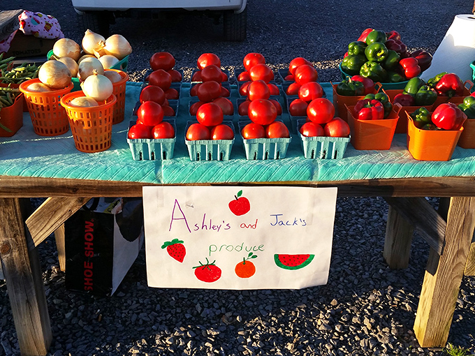 Farm-fresh produce that makes supermarket tomatoes look like sad, pale imposters. Nature's candy, arranged with Tennessee pride.