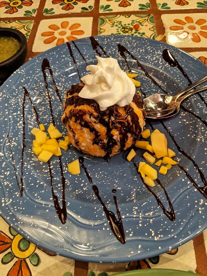 Fried ice cream: where hot meets cold, crispy meets creamy, and your diet meets its temporary demise. Worth every calorie!