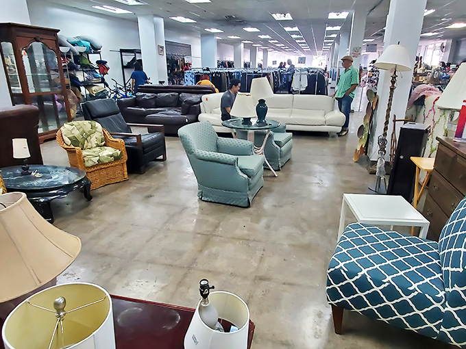 Furniture heaven for the budget-conscious decorator! From mid-century treasures to coastal-casual pieces, your next conversation starter awaits.