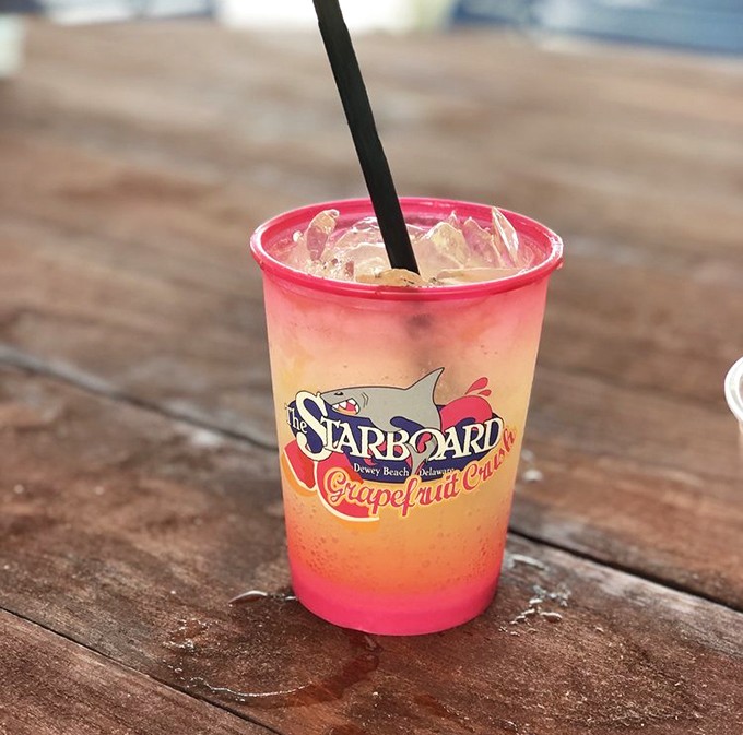 The Grapefruit Crush&mdash;summer in a cup, where citrus and spirits come together in a gradient of sunset colors that taste like vacation.