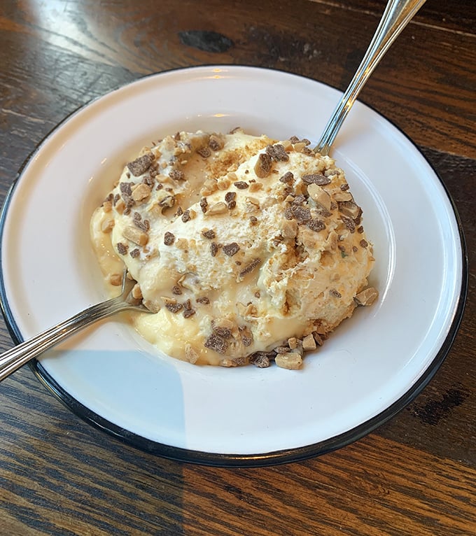 Banana pudding that makes you want to write thank-you notes to whoever invented custard, vanilla wafers, and the brilliant idea to combine them.