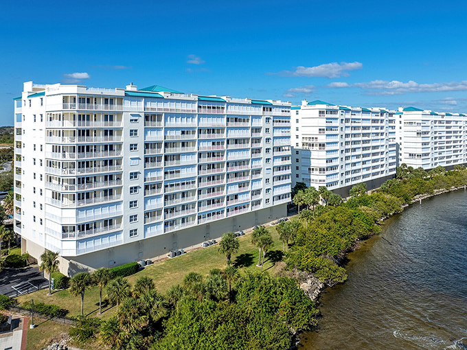 Waterfront condos offer river views and launch-watching balconies, proving luxury doesn't always require selling your firstborn.
