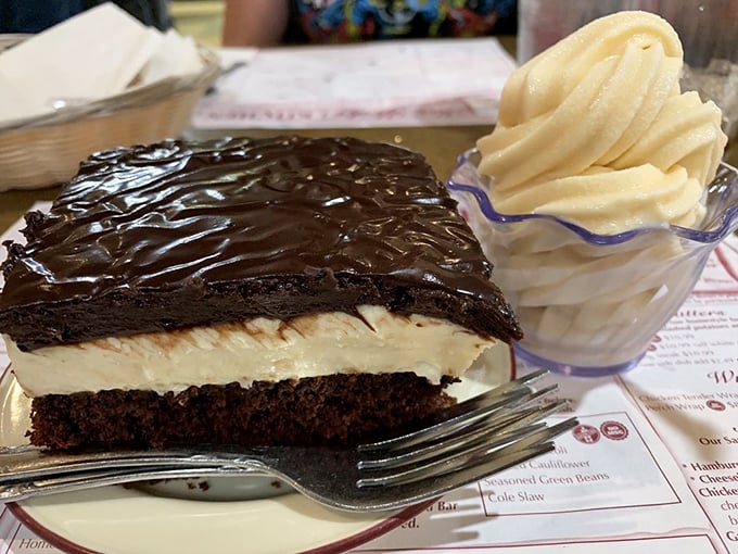 Chocolate cake with enough layers to require its own zip code &ndash; and worth every glorious calorie.