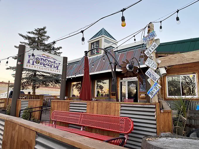 Horsefly Brewing Company's rustic-chic patio beckons with craft beers and those string lights that somehow make everything taste better at sunset.
