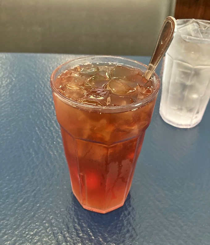 Sweet tea so perfectly amber it could be mistaken for liquid topaz. In the South, this isn't just a beverage &ndash; it's a constitutional right.