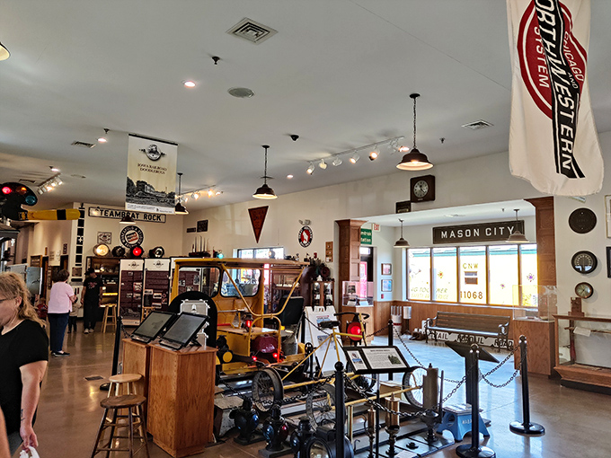 The museum interior recreates a bygone era when train stations were the beating hearts of American towns.