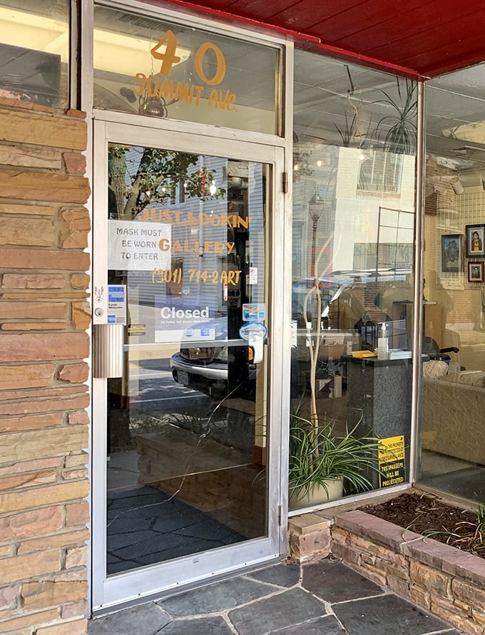 Just Lookin' Gallery showcases local artistic talent, where you can admire creativity and still afford to eat something besides ramen for dinner.