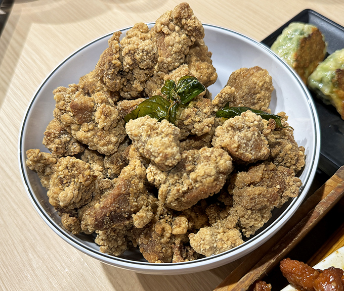Crispy, golden nuggets of fried chicken that could make the Colonel himself weep with envy. Perfection is possible, and it's on this plate.