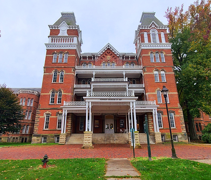 The former Athens Lunatic Asylum now houses art instead of patients&mdash;a Victorian-Gothic masterpiece that's equal parts beautiful and haunting against the autumn sky.