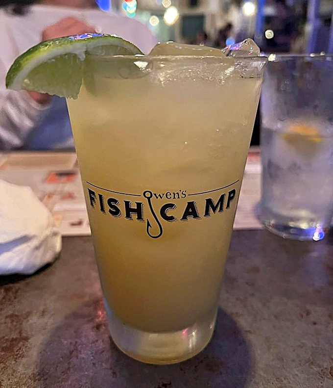 A margarita that tastes like Florida sunshine in a glass. The perfect companion for seafood and stories as the evening unfolds.