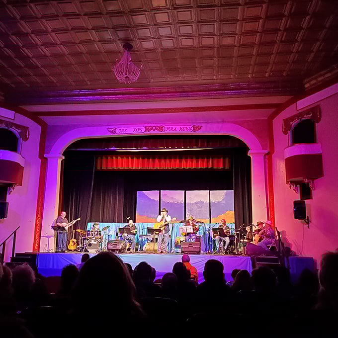 The King Opera House stage comes alive with performers who prove you don't need Broadway tickets to experience genuine musical magic in the heartland.