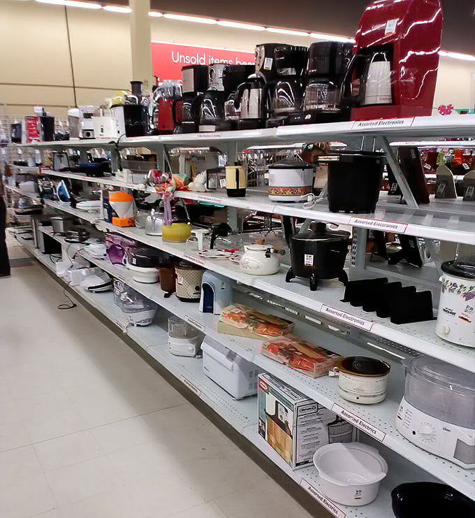 Kitchen appliance heaven &ndash; where bread machines and waffle irons of yesteryear wait patiently for their culinary comeback. Fondue, anyone?