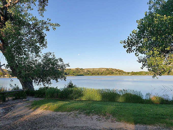 Where limestone bluffs meet glassy water &ndash; Mother Nature showing off her landscape architecture degree again.
