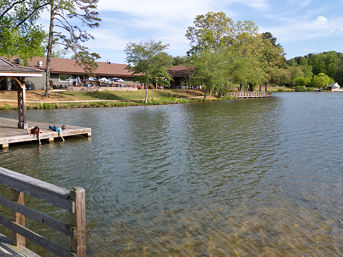 Lake views like this make you wonder why people spend thousands at luxury resorts when Georgia offers million-dollar scenery for the price of a short drive.