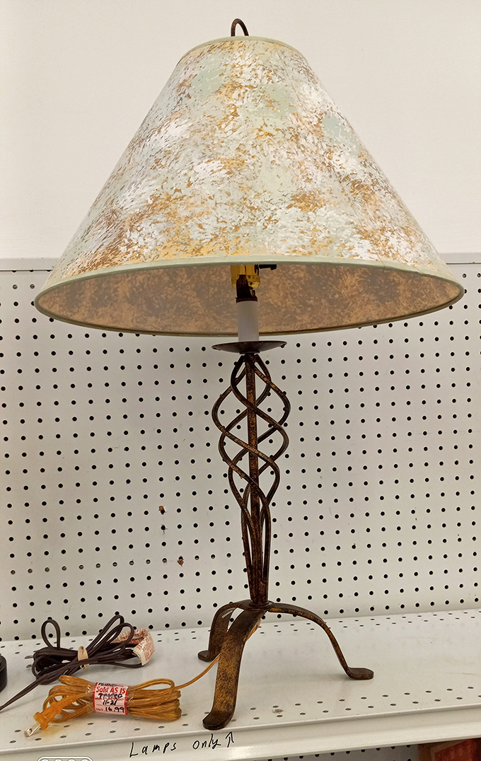 A lamp with character and patina that IKEA simply can't replicate. Turn it on and your room instantly gains 50 years of stories.