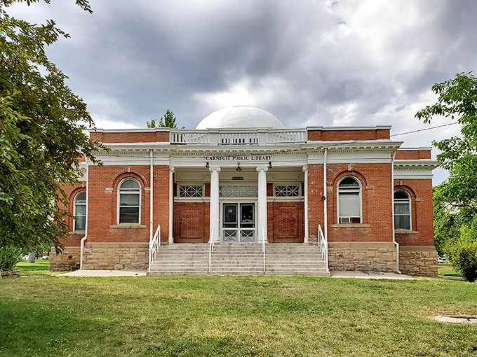 The Carnegie Library's classical design screams "Books Are Important" louder than any librarian's sternest shushing ever could back in school.