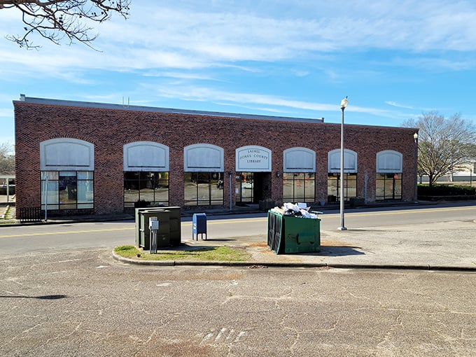 Behind this unassuming brick facade, the Laurel-Jones County Library houses worlds of imagination waiting to be discovered by curious minds.