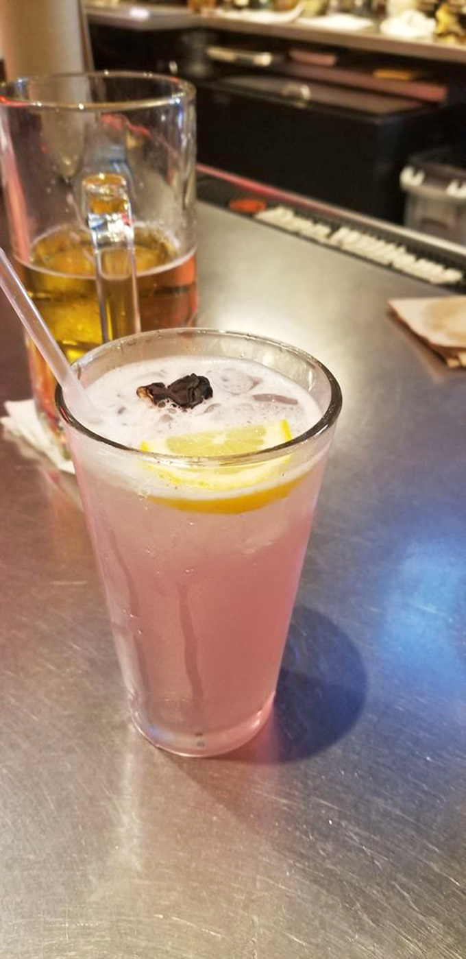 That's not just a pink drink&mdash;it's lavender lemonade offering sweet relief from BBQ intensity, like a refreshing intermission between meat acts.