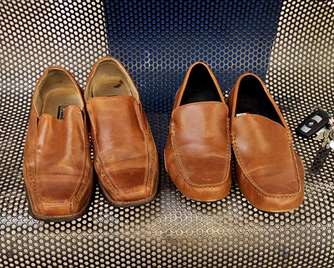 These leather loafers have already endured the break-in period for you &ndash; consider it a public service from their previous owner.