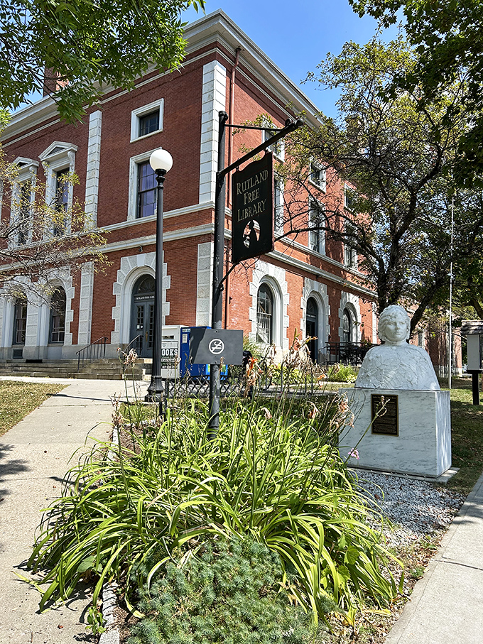 The Rutland Free Library stands as both architectural gem and community cornerstone, where stories and history are equally treasured.