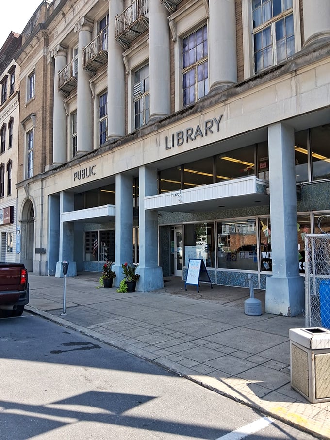 The public library stands as both architectural landmark and community hub, where lifelong learning continues well into retirement years.