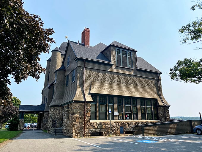 This historic stone building stands as a testament to Essex's architectural heritage&mdash;like a distinguished elder statesman among the town's wooden structures.
