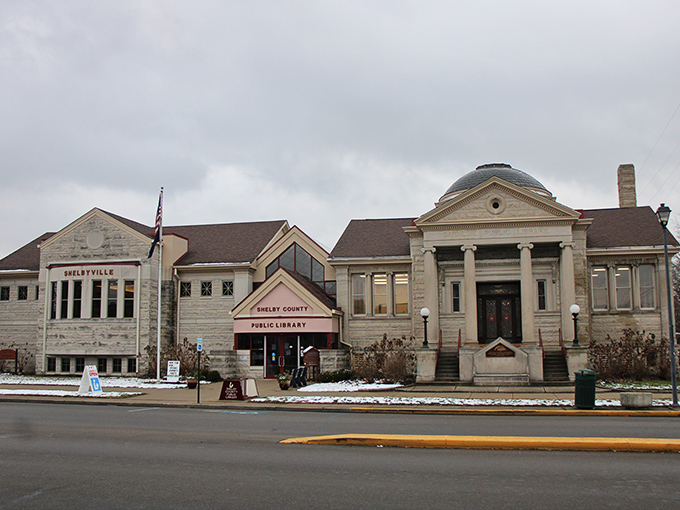 The Shelby County Public Library combines classical architecture with modern purpose, proving knowledge never goes out of style.